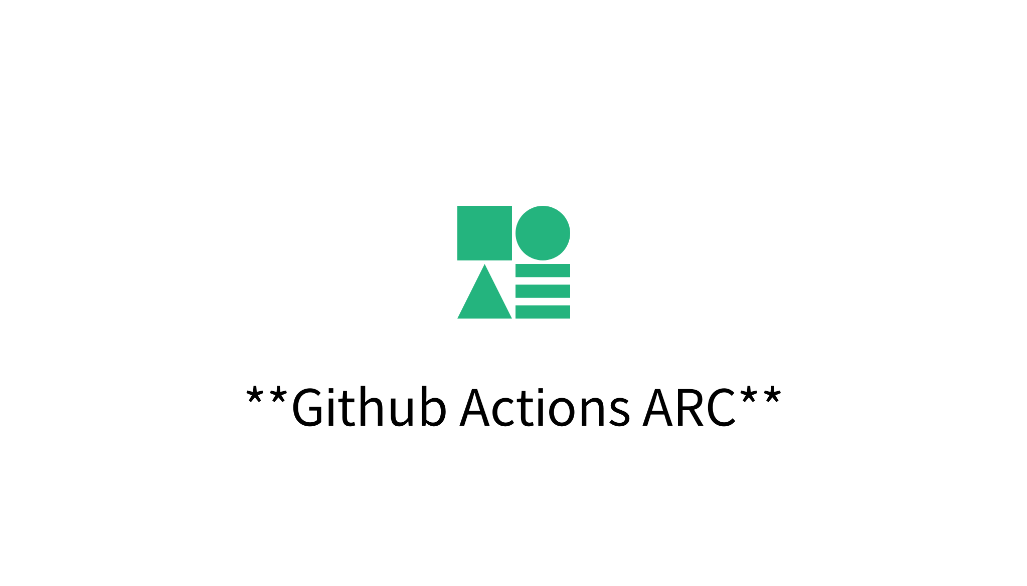 Github Actions ARC - mysetting
